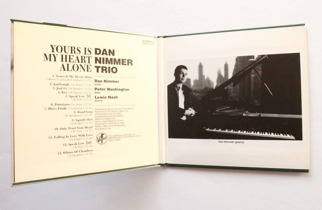 Venus | YOURS IS MY HEART ALONE / DAN NIMMER TRIO ダン ニマー トリオ VHCD-78136 ...