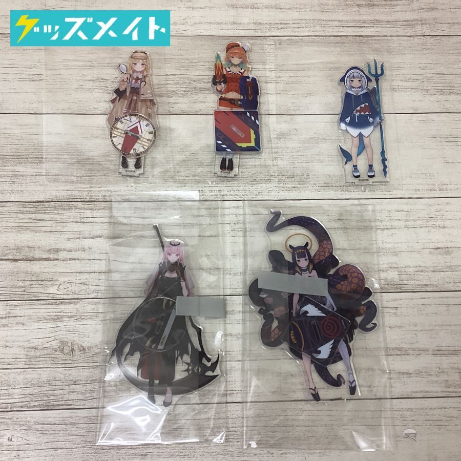 現状 Vtuber ホロライブEnglish -Myth- 活動半年記念グッズ アクリルスタンド 5種セット(その他)｜売買されたオークション ...