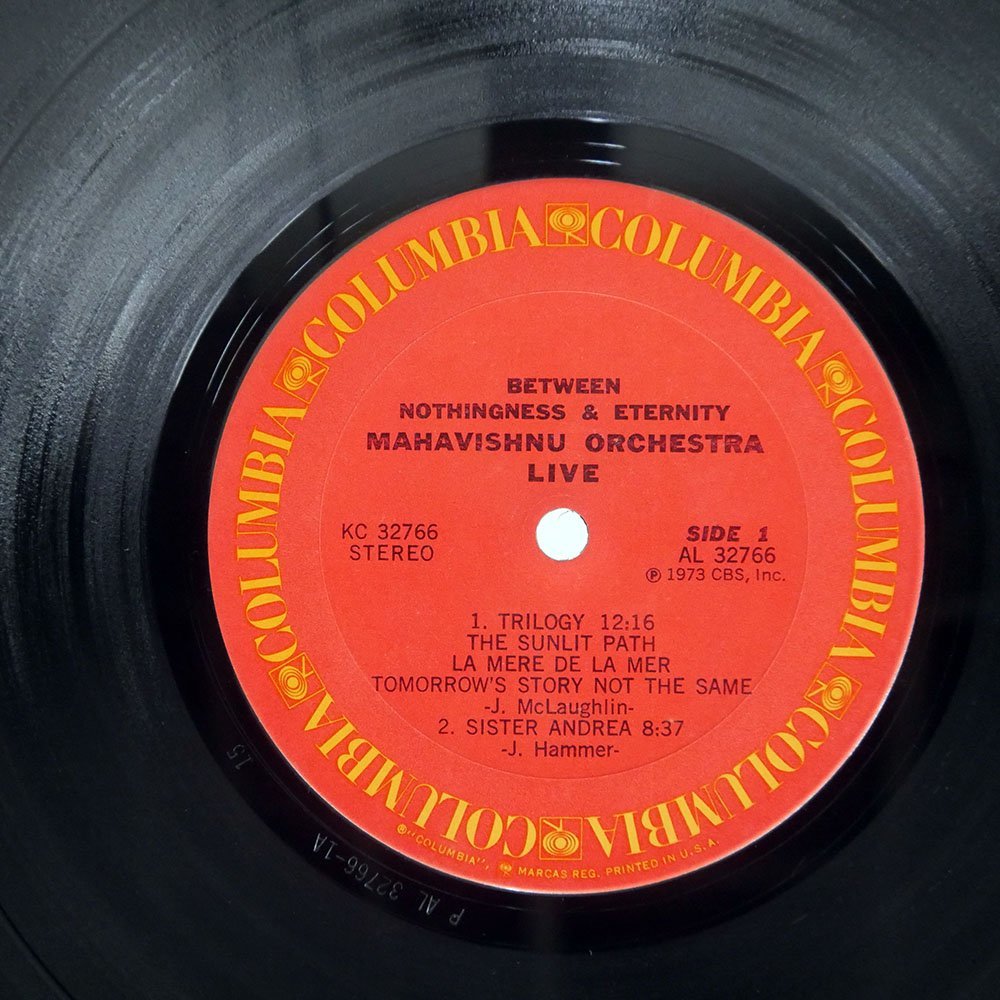 米 MAHAVISHNU ORCHESTRA/BETWEEN NOTHINGNESS & ETERNITY/COLUMBIA KC 32766 ...