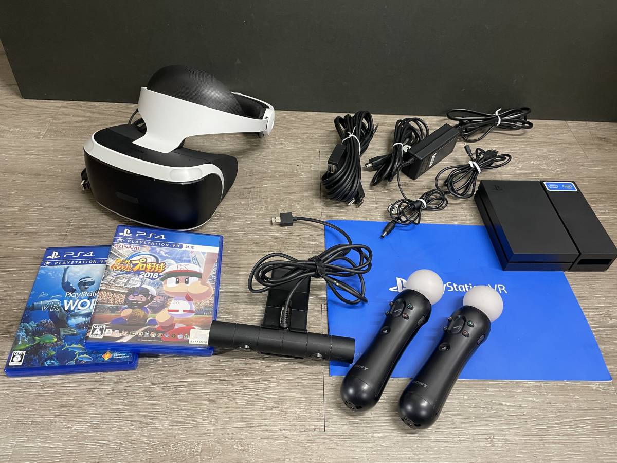 PSVR プレイステーションVR 遊べるセット モーションコントローラー カメラ プロセッサーユニット Playstation4 PS4(PSVR)｜売買されたオークション情報、yahooの ...