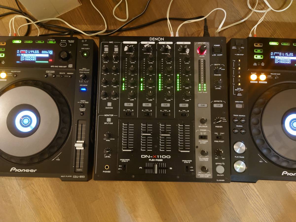 pioneer‐CDJ850‐K ブラック2台 デジタル4チャンネルミキサーDENON DN-X1100 レアセット(CDJ)｜売買された ...