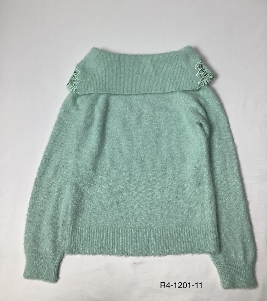 レディース Feroux フェルゥ // 長袖 オフタートル シャギーニット セーター アップルグリーン系 サイズ 2 M(Mサイズ)｜売買されたオークション情報、yahooの商品情報を ...