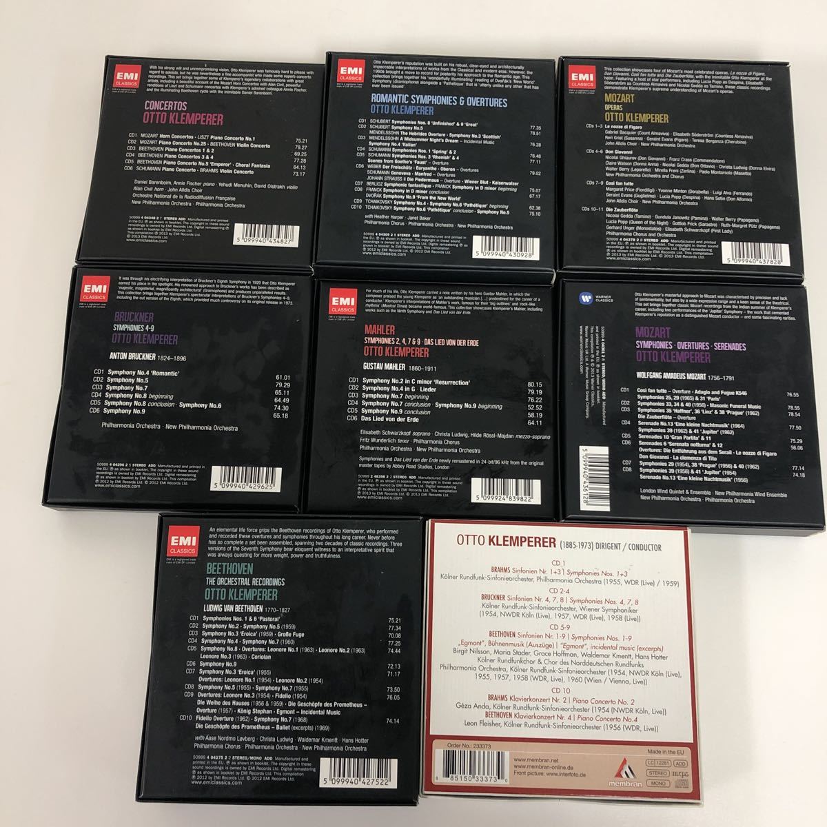424 CD BOX オットークレンペラー まとめて大量 OTTO KLEMPERER CDBOX ブルックナー 交響曲4~9 マーラー交響曲 2 4 7&9 他…多数(交響曲)｜売買された ...