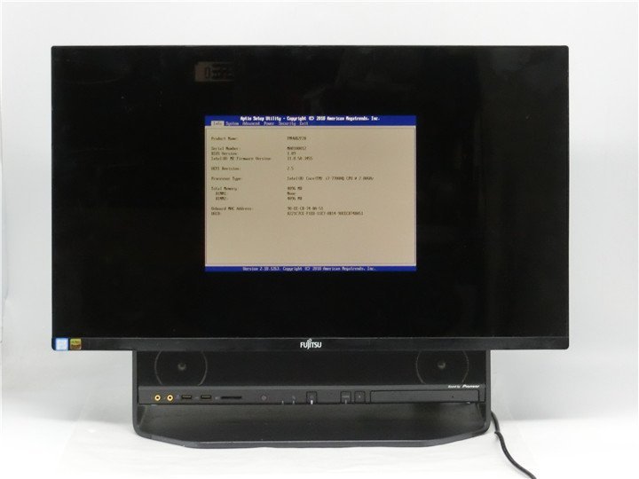 一体型パソコンFMV WF2/B2 Corei7 7700HQ 2.8GHZ 4GB BIOSま 表示 ジャンク品(モニタ一体型)｜売買された ...