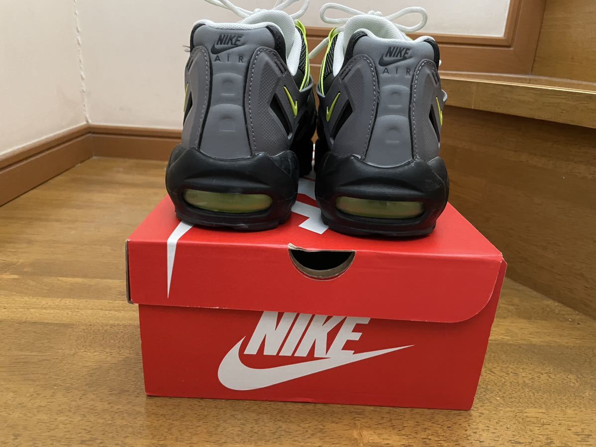 美 NIKE NDSTRKT AM95 エア マックス95 インデストラクト 黒×ネオンイエロー×ミディアムグレー SIZE＝US10 ...