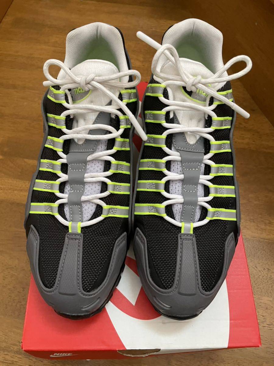 美 NIKE NDSTRKT AM95 エア マックス95 インデストラクト 黒×ネオンイエロー×ミディアムグレー SIZE＝US10 ...