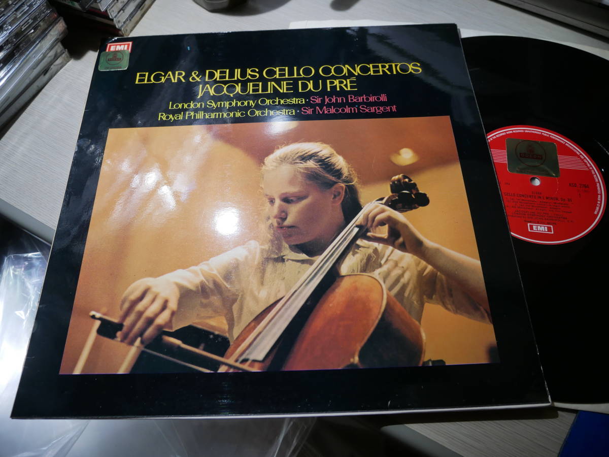 極美盤/デュ プレ JACQUELINE DU PRE BARBIROLLI AND SARGENT/ELGAR & DELIUS CELLO ...
