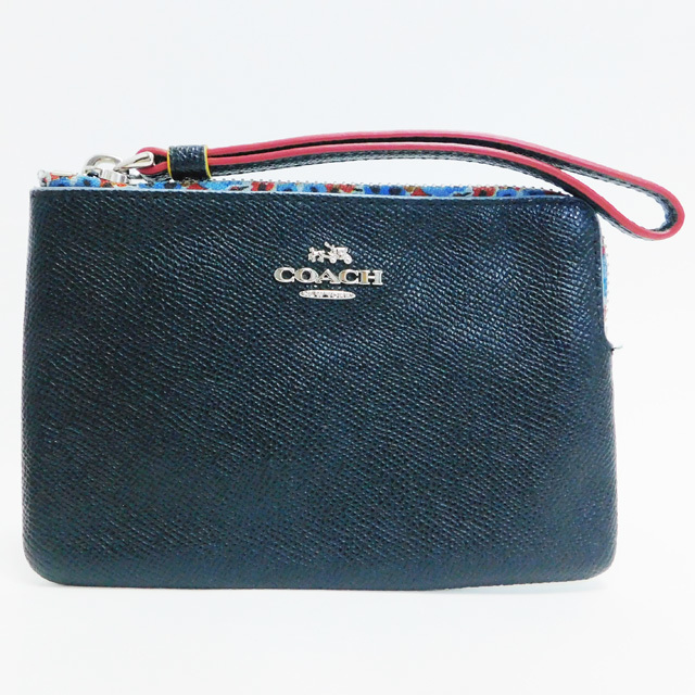 COACHコーチ ポーチ 小物入れ 黒×花柄 F23644 良品 正規品(ポーチ)｜売買されたオークション情報、yahooの商品情報を ...