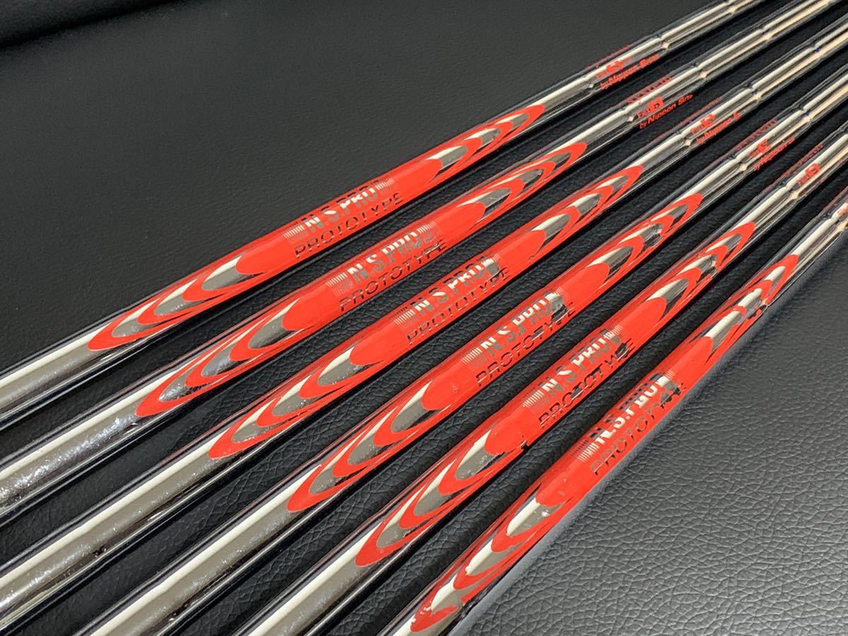 ツアー支給品 N.S.PRO PROTOTYPE system5 フレックスS 6本セット プロトタイプ 日本シャフト 未市販モデル(日本 ...