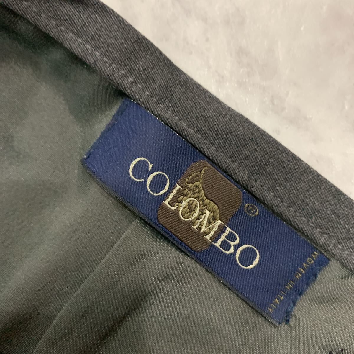 I イタリア製 '高級婦人服' Les Copains レコパン COLOMBO コロンボ社製 WOOL混 ストレッチ素材 ロング スカート ...