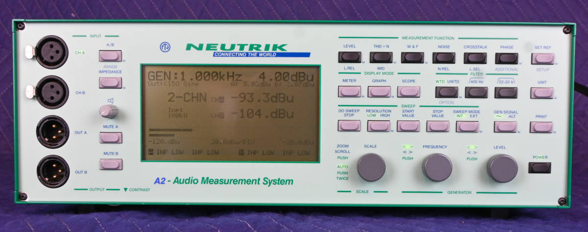 N033 NEUTRIK A2 Audio Measurement System Audio Analyzer オーディオテスト測定システム ...