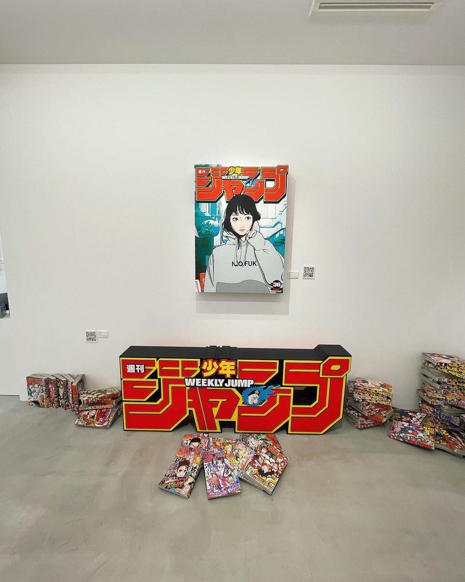 額装済みシルクスクリーン No.36 Backside works. 週刊少年ジャンプ ED100 版画 バックサイドワークス KYNE 村上隆 花井祐介 kaws(シルクスクリーン)｜売買さ ...