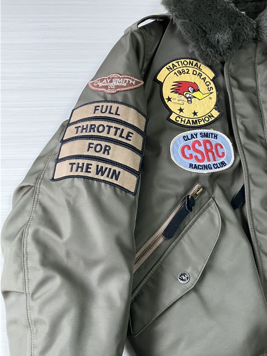クレイスミス L DRAG FORCEウィンタージャケット 防寒フライトジャケット MA-1 Clay SMITH AVIREX アヴィレックス(Lサイズ)｜売買されたオークション情報 ...