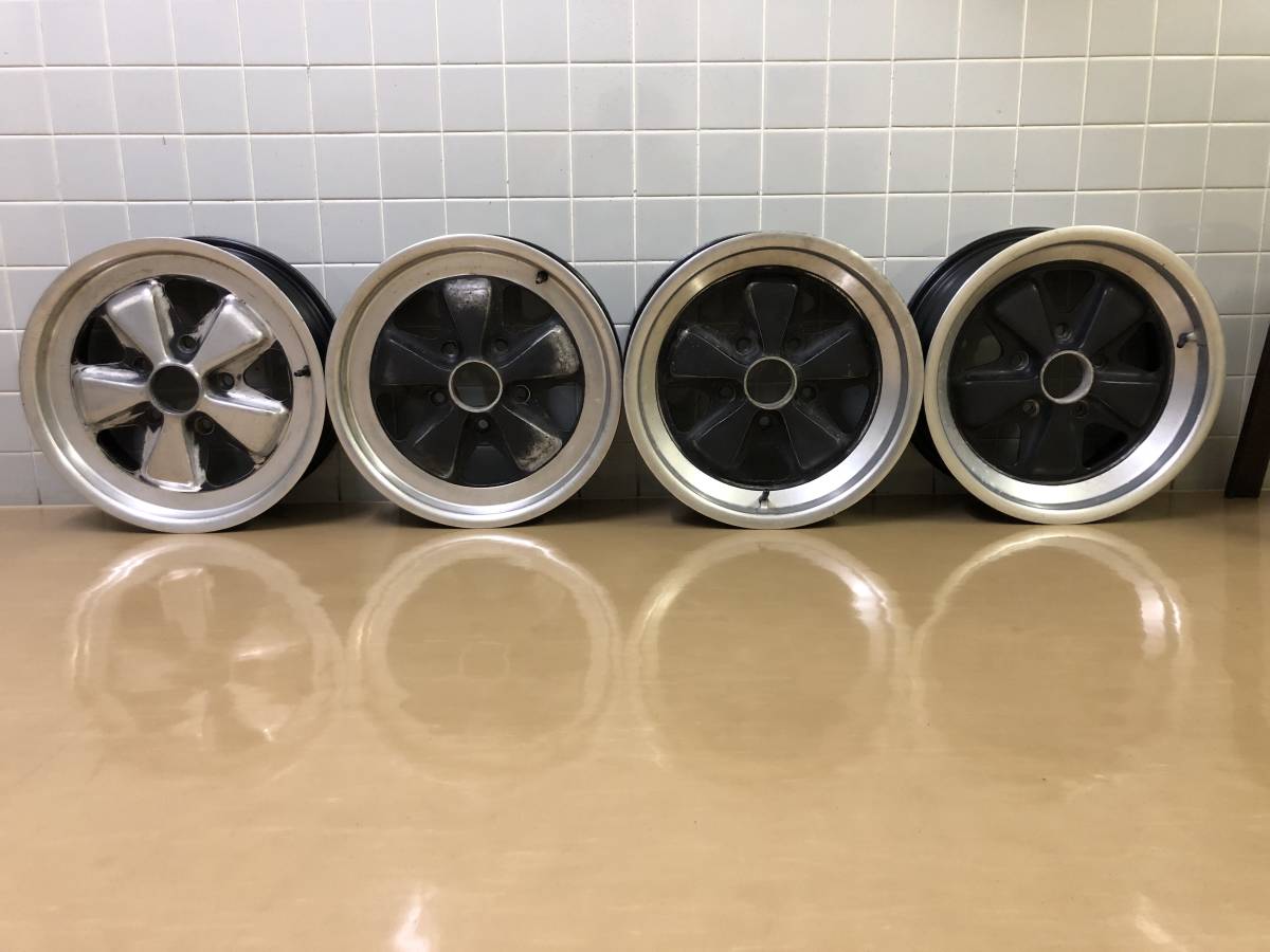 ポルシェ911純正 フックスアロイホイール 16インチ6J+7J 1980年式3.0SCに装着(外装)｜売買されたオークション情報、yahooの商品情報をアーカイブ公開 - オークファン ...