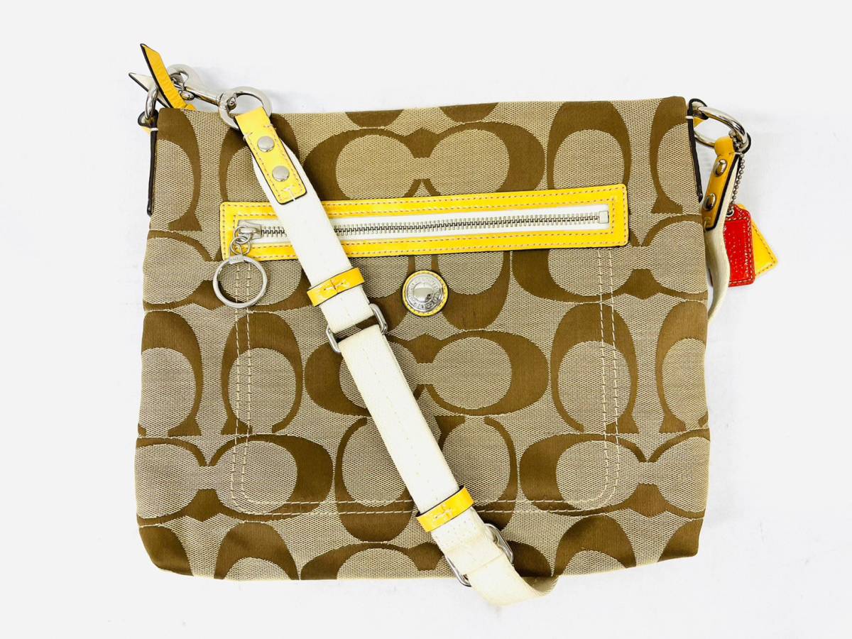 D5070 1 COACH コーチ F1069-F14869 シグネチャー ショルダーバッグ ワンショルダーバッグ(その他)｜売買された ...