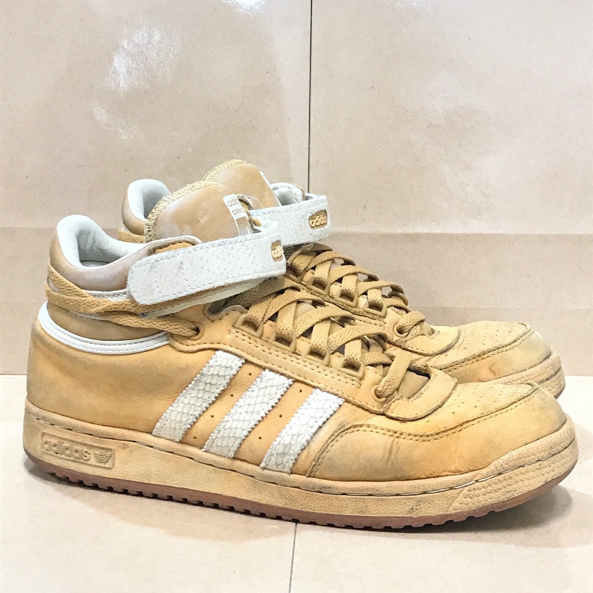 難有り 27.5cm US9.5 adidas CONCORD 664393 アディダス コンコルド ミッド ベルクロ サンドベージュ メンズ ...