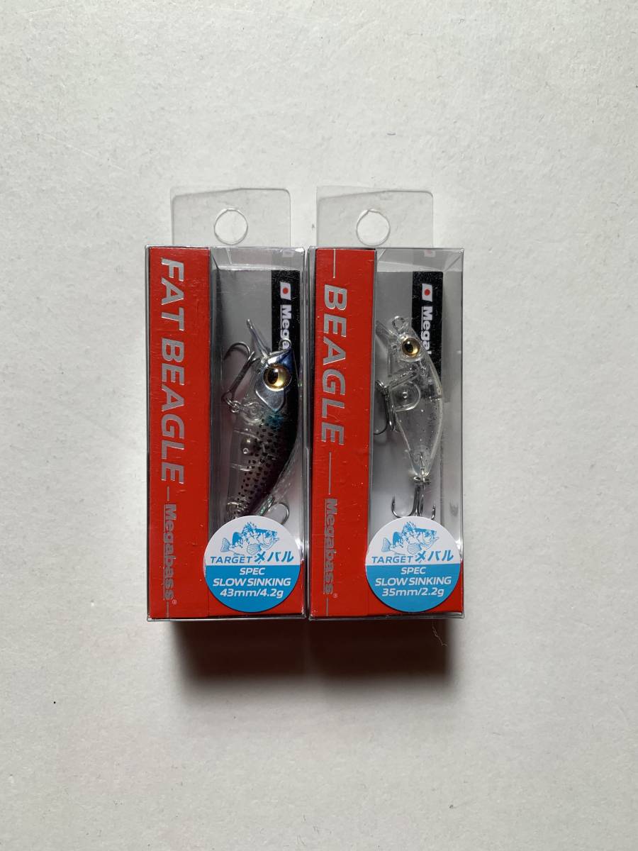 メガバス BEAGLE SS 35mm/2.2g FAT BEAGLE SS 43mm/4.2g 計2個セット(ミノー)｜売買された ...