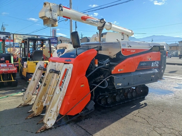 長野県 金曜のみ対応可 クボタ コンバイン AR52 4条刈 HST 52馬力 1015h グレンタンク デバイダー 自動水平 直 ...