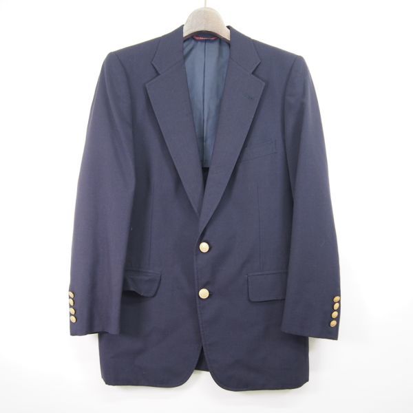 チャップス バイ ラルフローレン Chaps by RALPH LAUREN 2つ金釦シングルテーラードジャケット 紺ブレ C94-W82 ...