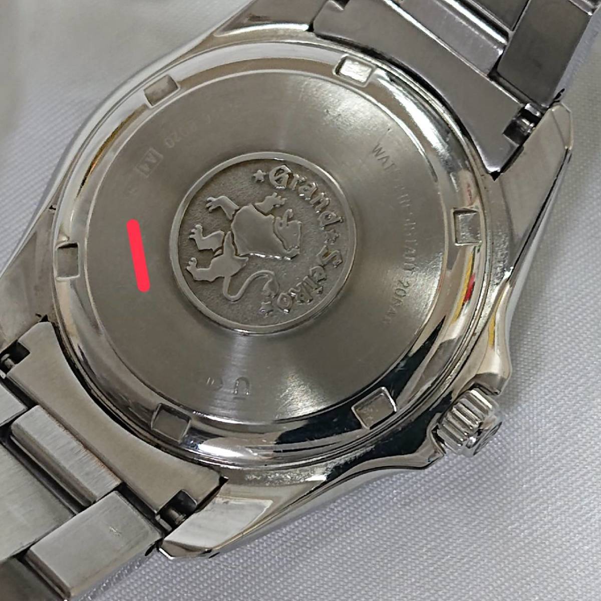 1円スタート 電池交換済み グランドセイコー GRAND SEIKO SBGF017 8J56-8020 GS クオーツ 腕時計 ホワイト文字 ...