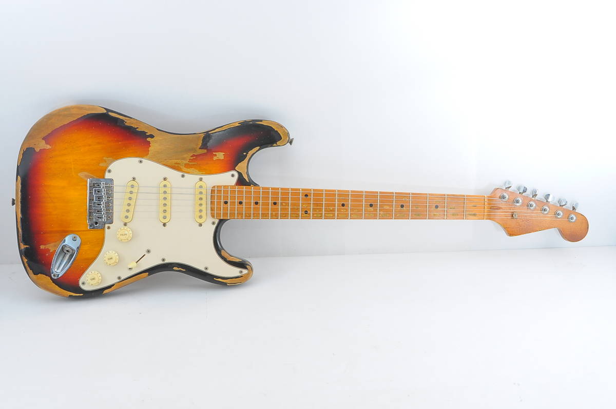 CRX50 メーカー不明 ストラトタイプ エレキギター レリック加工 オールド風(その他)｜売買されたオークション情報、yahooの商品情報を ...