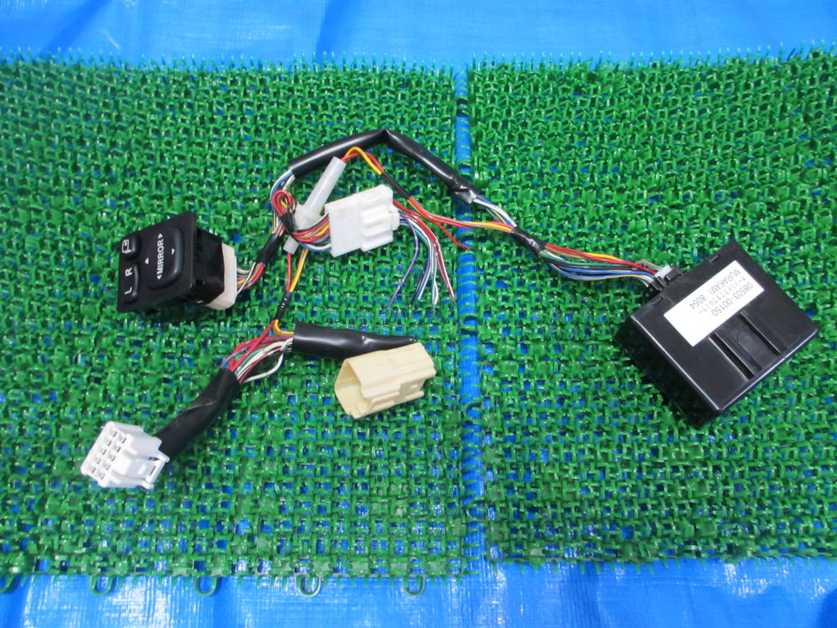 トヨタ 純正 オートリトラクタブルミラー 08503-00150 ドアミラースイッチ付き bB20 プリウス アクア ポルテ 作動確認すみ ...