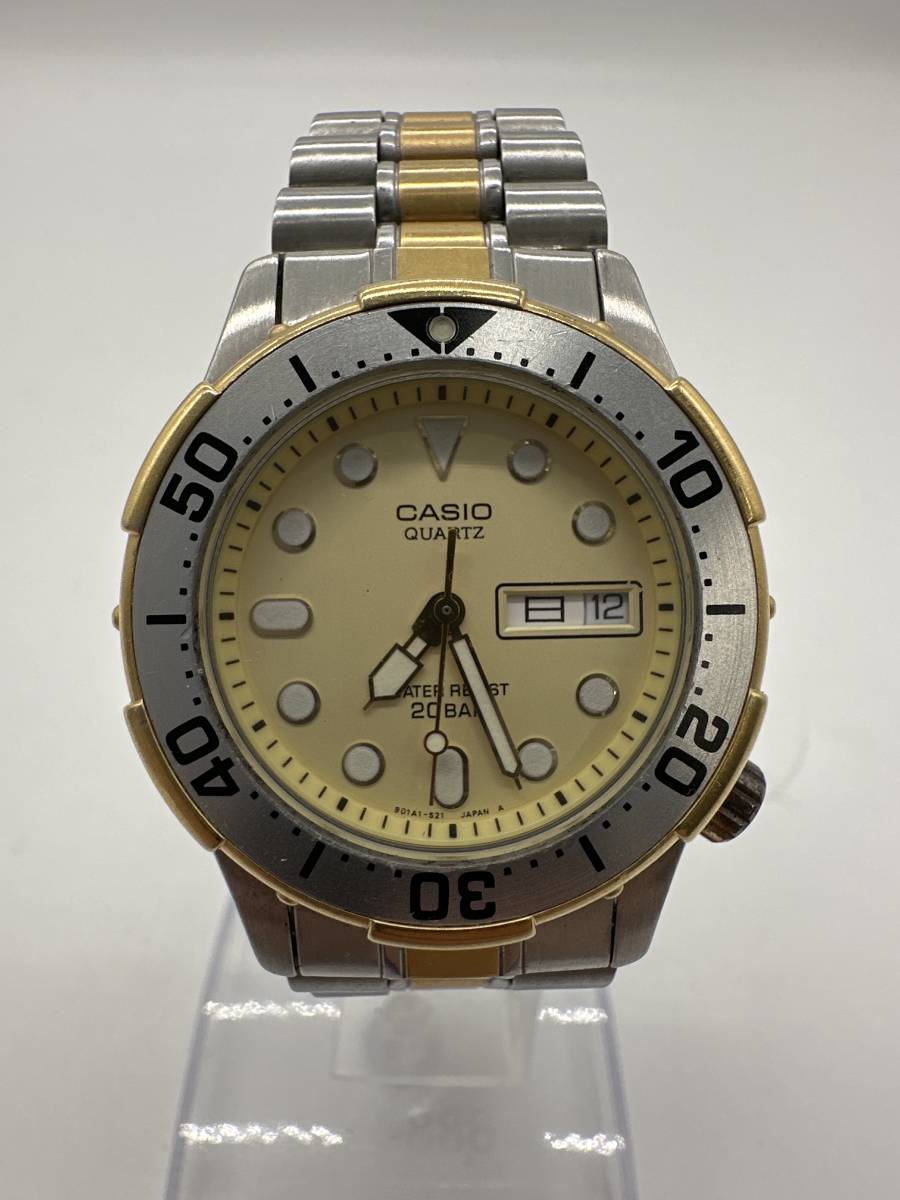 3991 CASIO カシオ QUARTZ クォーツ ダイバーズ 腕時計 MD-712 ベゼル ウォッチ テスター反応あり(カシオ)｜売買され ...