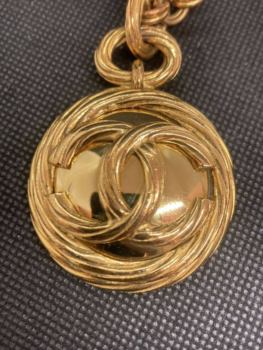 CHANEL シャネル ミラー ネックレス ペンダント アクセサリー ココマーク 鏡 93P GP ゴールド レディース ヴィンテージ ...
