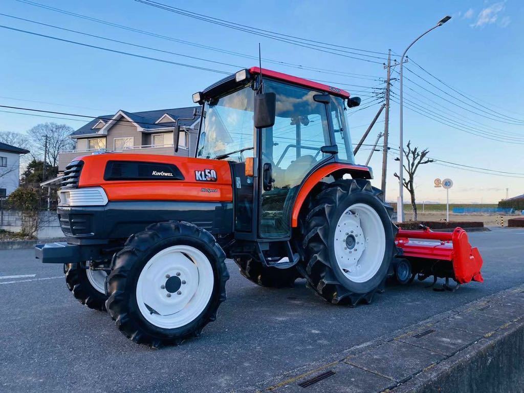 クボタトラクター KL50 ハイスピード 4WD 50馬力 ロータリー付き(車体)｜売買されたオークション情報、yahooの商品情報を ...