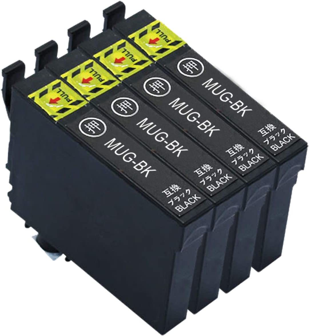 MUG-BK ブラック 4本組 エプソン 互換インクカートリッジ ICチップ付き 残量表示OK EW-452A EW-052A mug-4cl(エプソン)｜売買されたオークション情報 ...