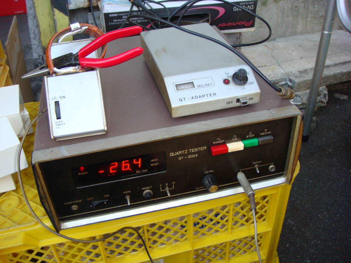 492Y 工具 器具 時計店買い取りもの セイコー フジ クオーツテスターQT-200 マイク コード アダプター付 動品(その他)｜売買され ...
