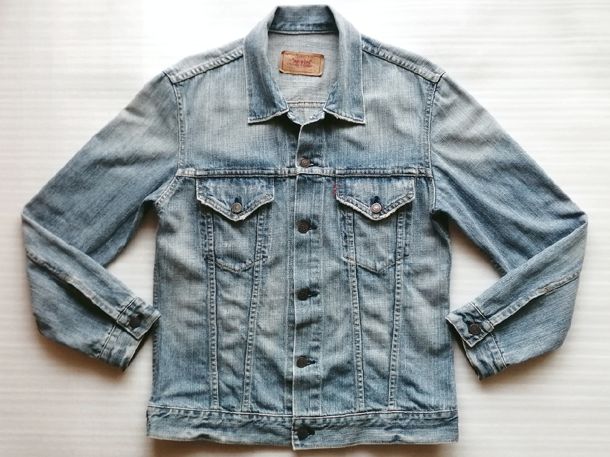 良品 Levi's 70599 3rdタイプ デニムジャケット L 淡色 加工 リーバイス ジージャン(ジージャン)｜売買されたオークション ...