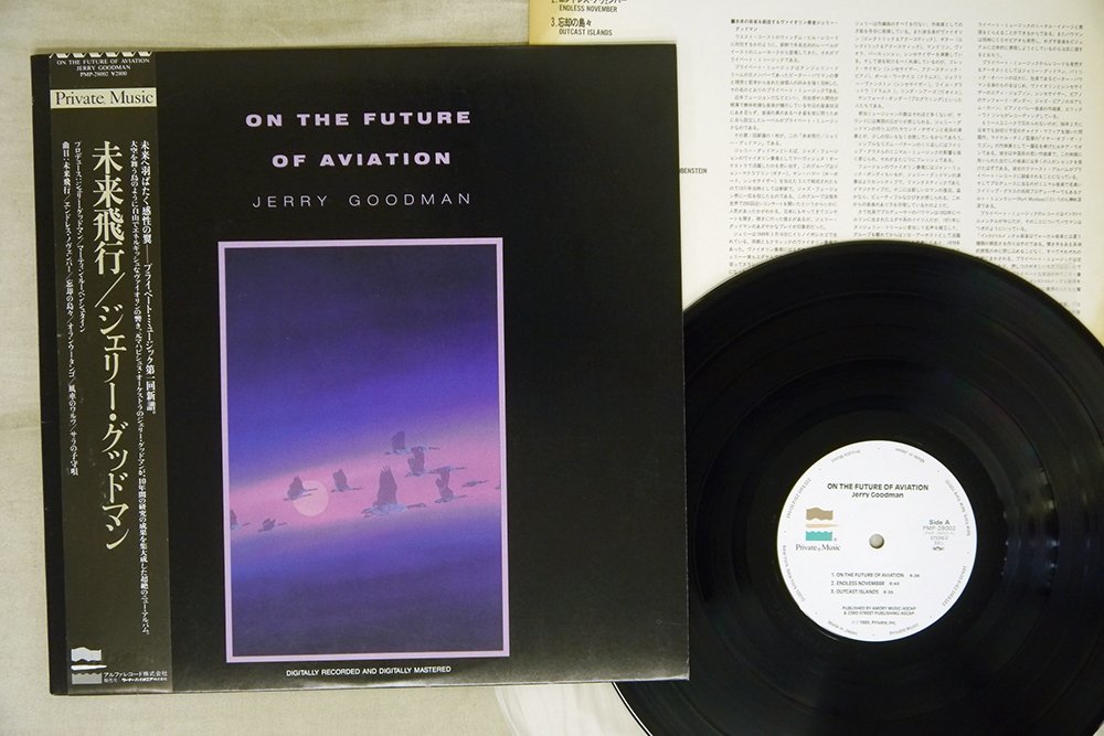 国内盤 帯 JERRY GOODMAN/ON THE FUTURE OF AVIATION/PRIVATE MUSIC PMP-28002(J ...