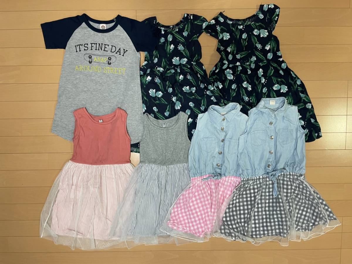 女の子用 夏服 子供服 まとめ売り 大量 38点セット 100cm 130cm リュック3点 子ども ANAP JENNI GLOBAL WORK メゾピアノ ユニクロ GAP(セット、まとめ ...