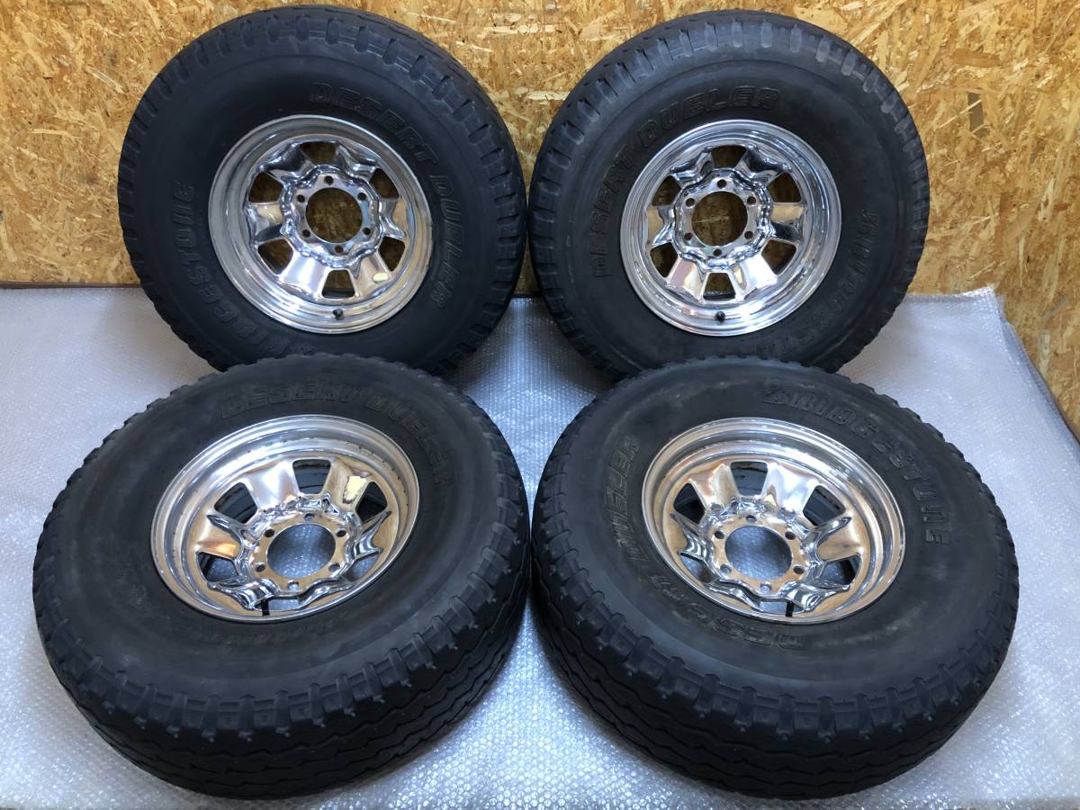 TOYOTA トヨタ 60 ランクル ワイド 純正 15インチ 7J 139.7 メッキ スチール ホイール YN100 LN100 ランドクルーザー ハイラックス 等に(その他)｜売買された ...