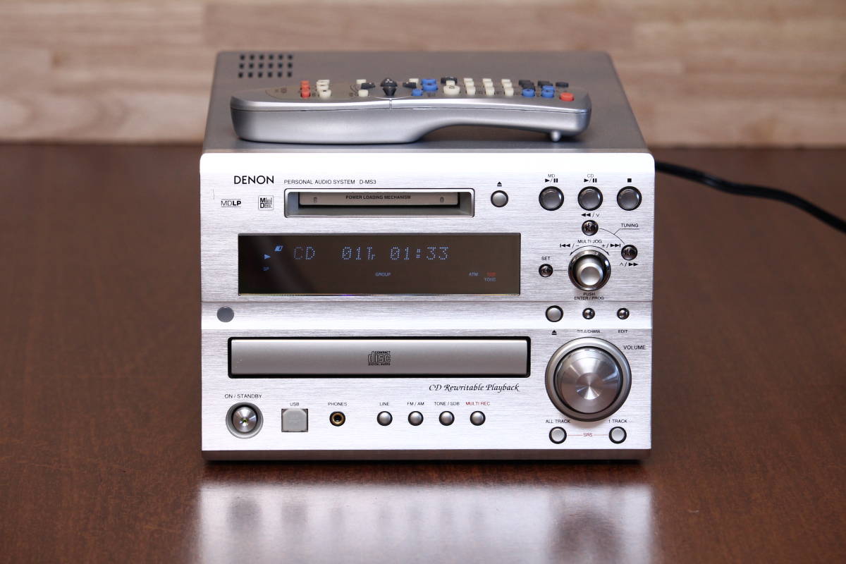 DENON D-MS3 CD/MD/TUNER/AMP/USB DAC ミニコンポ 極 美音 1週間返品保証(MDコンポ)｜売買された ...