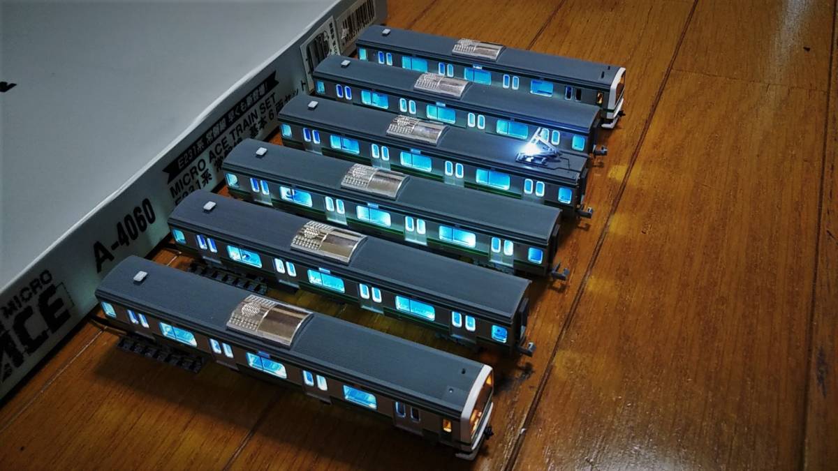 フルLED化 明るいLED自作室内灯搭載 完成品 MICRO AC A-4060 E231系 常磐線6両セット 送料一律500円(通勤形電車)｜売買されたオークション情報、yahooの商品情報 ...