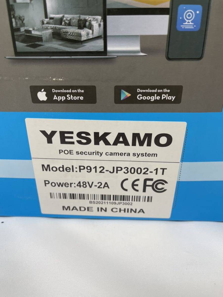 1円〜 YESKAMO 最新AI人感発光 PoE防犯カメラ P912-JP3002-1T 1TB HDD内蔵 01(防犯カメラ)｜売買された ...