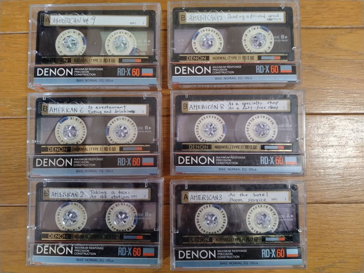 DENON デノン カセットテープ RD-X60 NORMAL TYPE Ⅰ 6本 録音済(記録媒体)｜売買されたオークション情報、yahoo ...