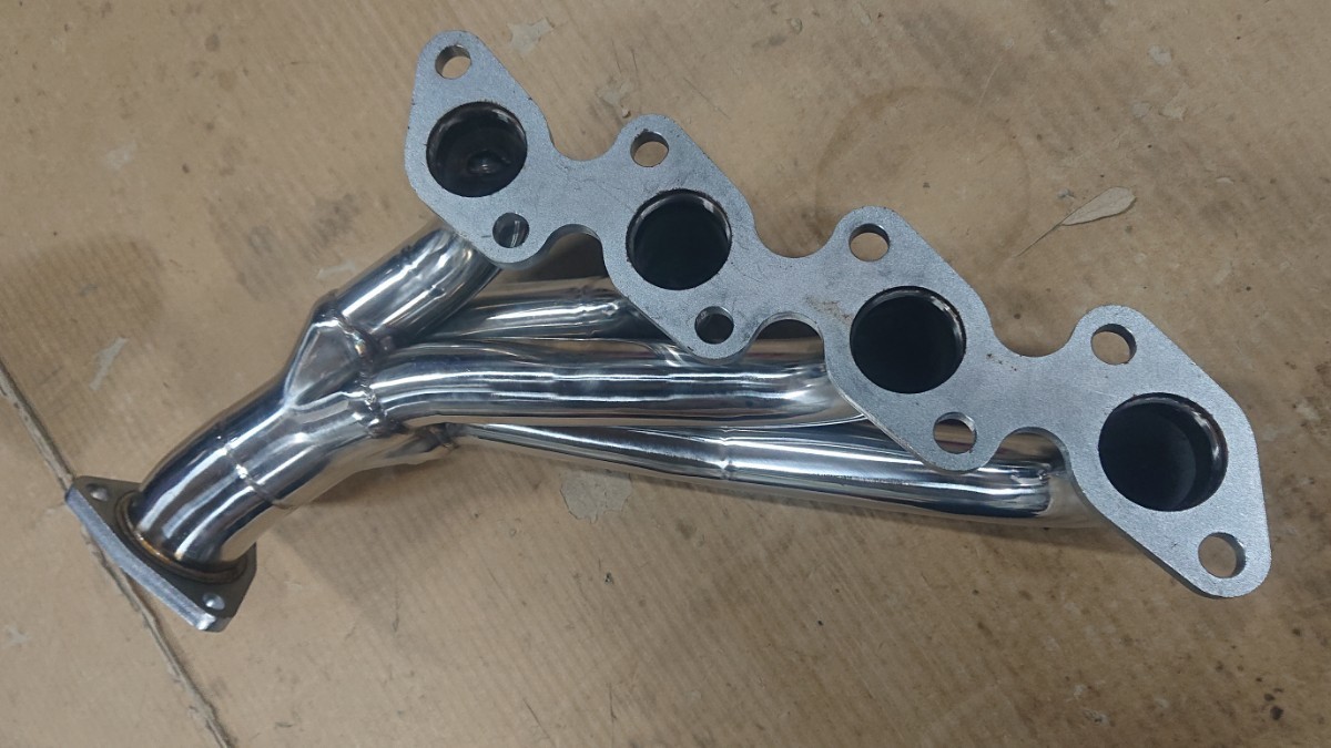 240sx ステンレス エキゾースト エキマニ タコ足 USDM ka24de ka20de 検 ダットサン ダットラ フロンティア D22 キャラバン QE25 ラルゴ(エキマニ、フロント ...