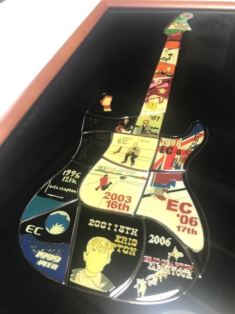 クラプトン来日記念 エリック クラプトン ジャパン ツアー 2006 額装ピンズセット Eric Clapton Japan Tour ...