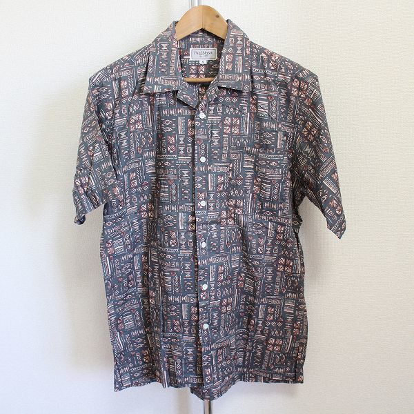 送料185 Paul Stuart ポールスチュアート 半袖 総柄 開襟 シャツ サイズM コットン 三陽商会メンズ #727449(男性用)｜売買されたオークション情報、yahooの商品情報 ...