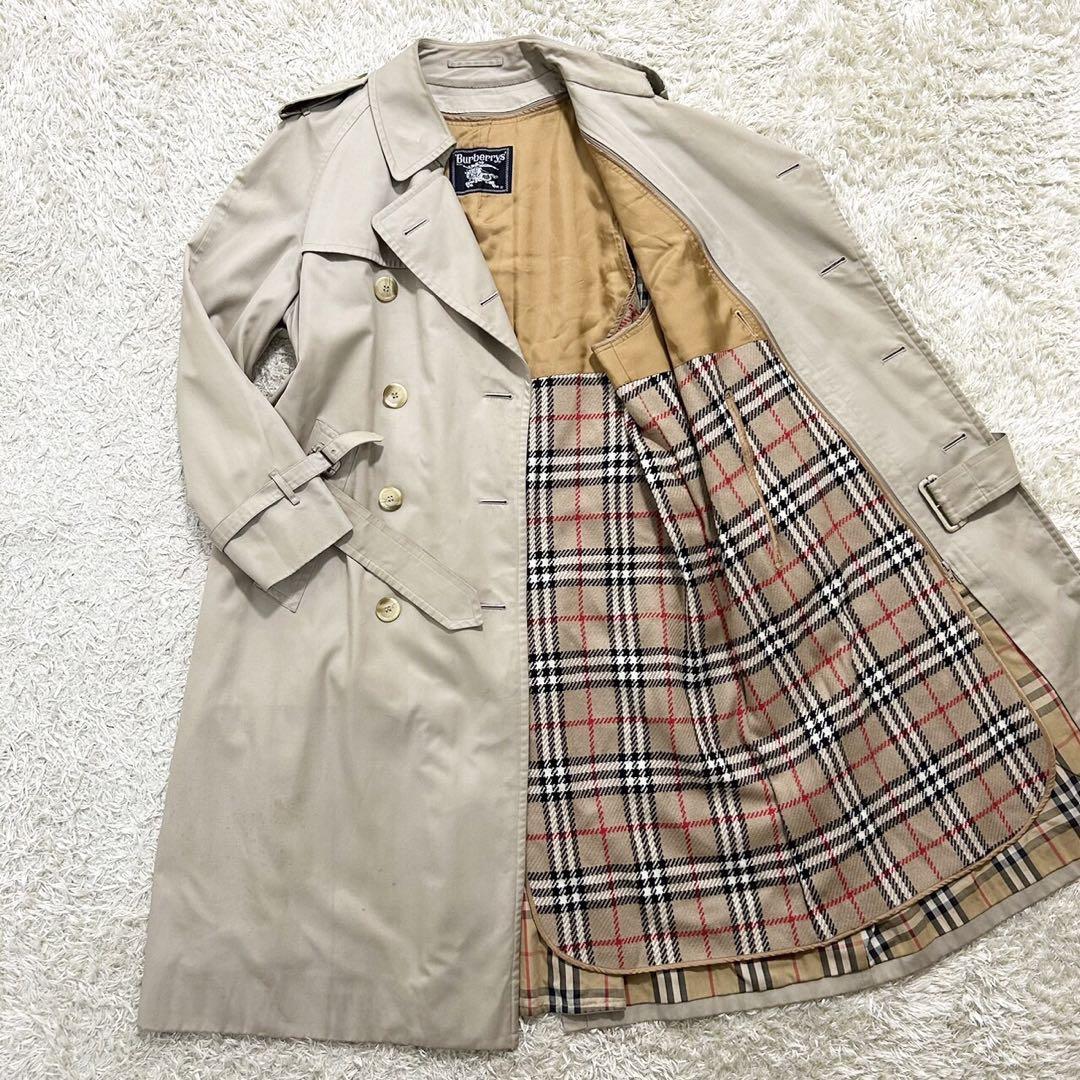 1円 正規品 Burberrys バーバリーズ トレンチコート ベージュ L相当サイズ メンズ ノバチェック ライナー付き 90s ユニセックス(Lサイズ)｜売買されたオークション情報 ...