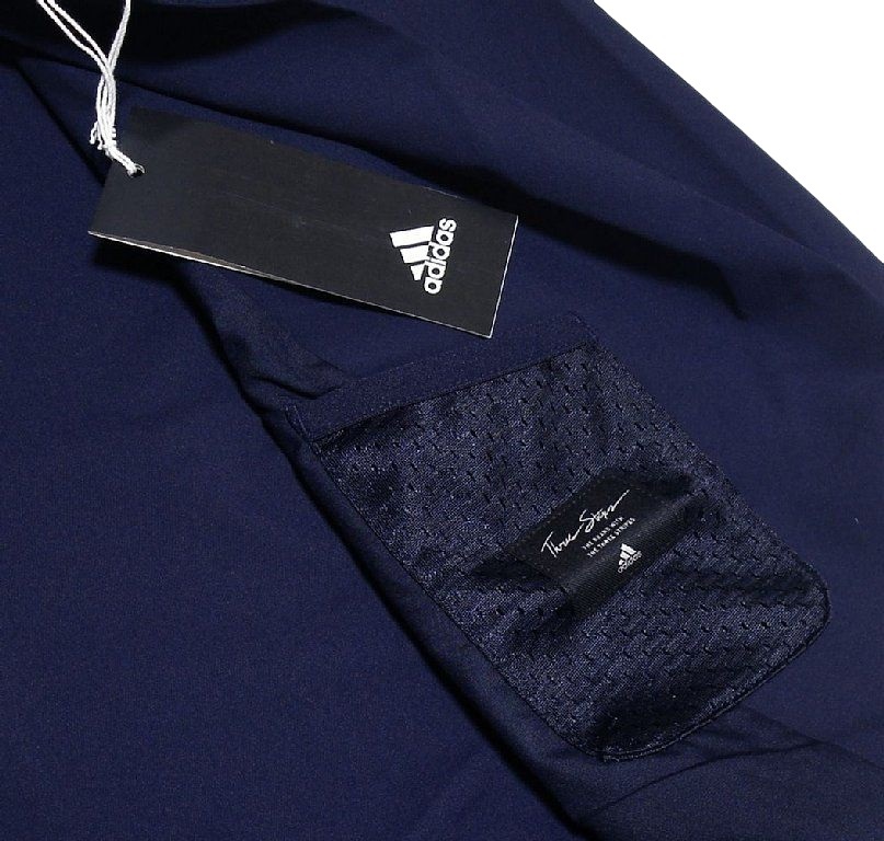 アディダス 2B ストレッチ カジュアル テーラードジャケット ネイビー O 送料520円 adidas ゴルフ 春夏 定価1.3万円 紺 ...