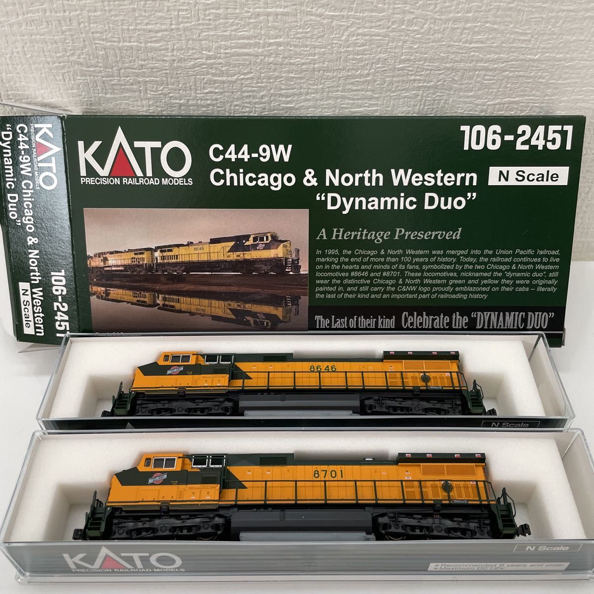 未走行 KATO 106-2451 C44-9W Chicago&North Western”Dynamic Duo”(外国車輌)｜売買された ...