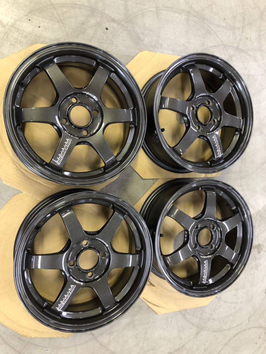 極上 2021年製 RAYS VOLKRACING TE37 sonic 15インチ 5.5j +45 レイズ MM N-BOX コペンムーブ ...