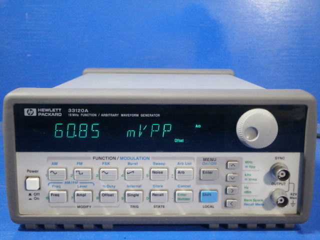 hp 33120A FUNCTION/ARBITRARY WAVEFORM GENERATOR(その他)｜売買されたオークション情報 ...