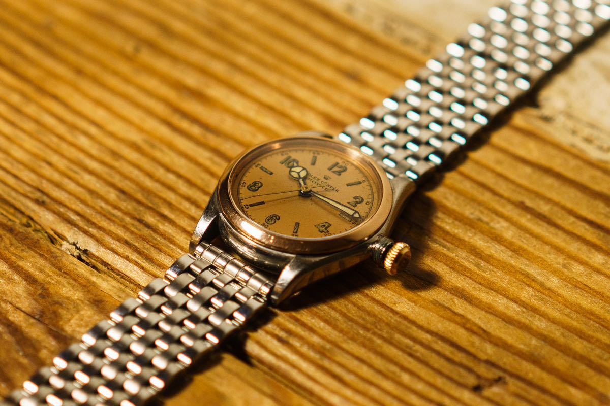 Rolex Oyster Royal 1943年製 K14 ピンクゴールドベゼル ref.3121 手巻き アンティーク ビンテージ ...
