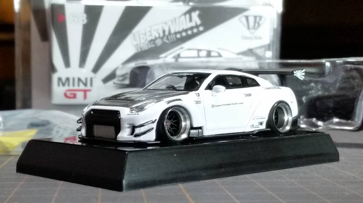 1/64 改 MINI GT Liberty Walk LB WORKS GT-R R35 Type2 Rear Wing Ver.3 ...