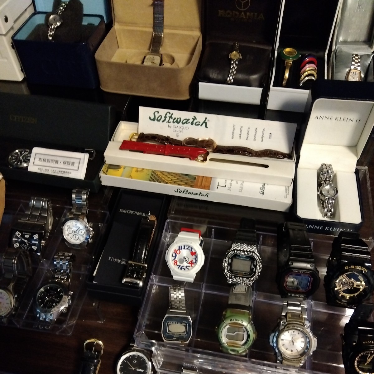 腕時計まとめてSEIKO CITIZEN G-SHOCK CASIO ALBA DIESEL ELGIN EMPORIO ARMANI ...